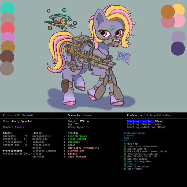 #2425367 - safe, artist:umbrapone, derpibooru import, oc, oc:rusty sprocket, earth pony, pony ...