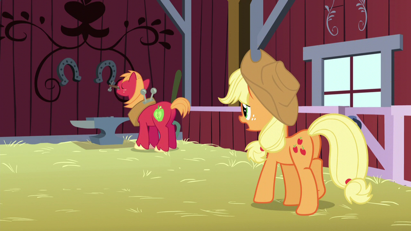 #2426055 - safe, derpibooru import, screencap, applejack, big macintosh, earth pony, pony ...