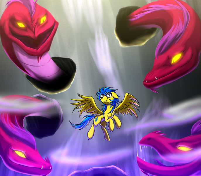 #2437553 - safe, artist:ktk's sky, derpibooru import, oc, oc:redsun sky ...