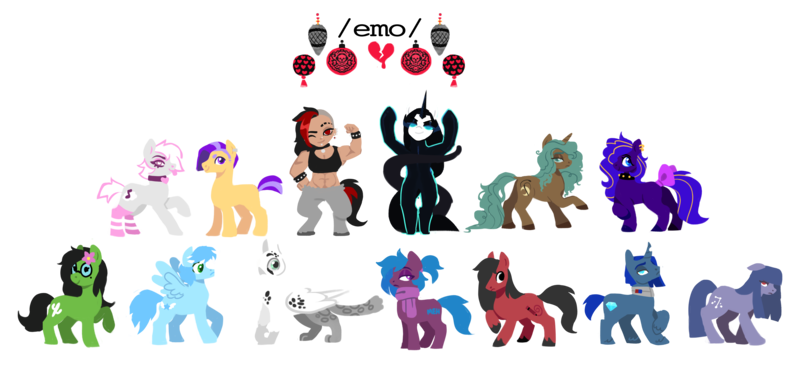 #2438202 - safe, artist:gorjeenebula, derpibooru import, oc, oc:bella, oc:ciid, oc:cosmia nebula ...