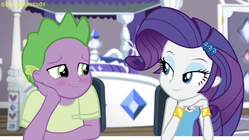 #2440264 - safe, artist:georgegarza01, derpibooru import, rarity, spike ...