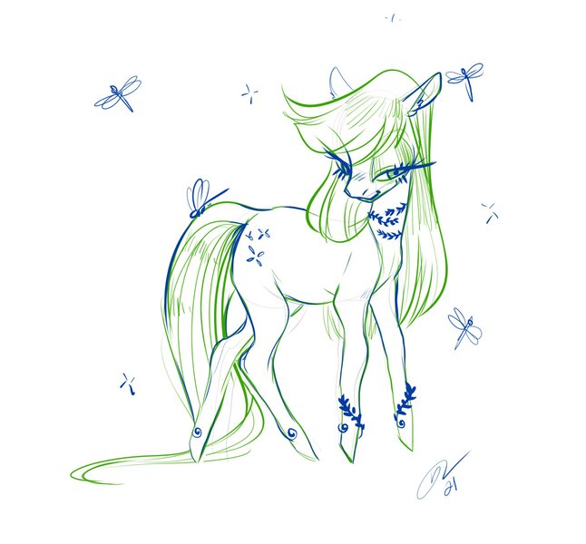 #2467607 - safe, artist:opalacorn, derpibooru import, oc, unofficial characters only, dragonfly ...