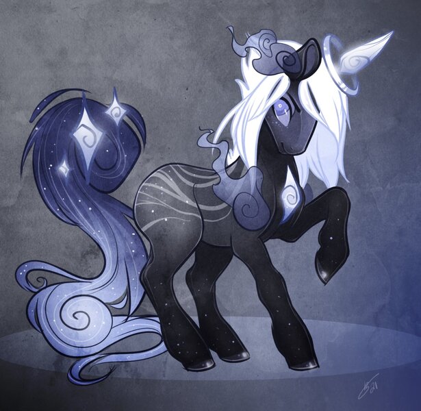 #2467642 - safe, artist:opalacorn, derpibooru import, oc, oc:polaris, unofficial characters only ...