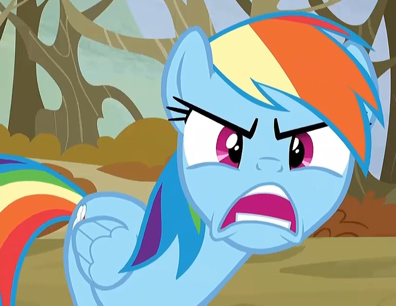 Rainbow Dash Angry
