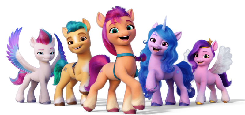 #2490628 - safe, derpibooru import, hitch trailblazer, izzy moonbow, pipp petals, sunny ...