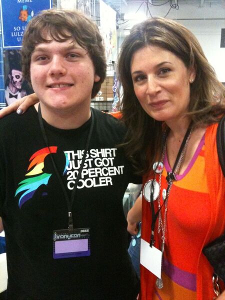 #2492416 - safe, derpibooru import, rainbow dash, human, bronycon ...