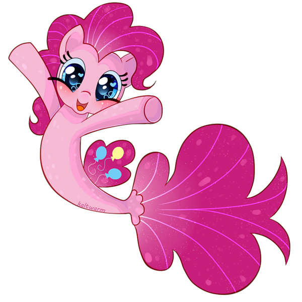 #2535818 - safe, artist:kaltwarm, derpibooru import, pinkie pie, earth pony, seapony (g4), my ...