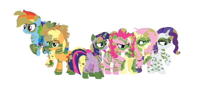 #2631151 - safe, artist:sunmint234, derpibooru import, applejack, fluttershy, pinkie pie ...