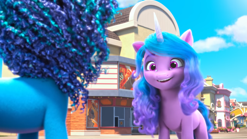 #2803167 - safe, derpibooru import, screencap, izzy moonbow, pony, unicorn, g5, my little pony ...