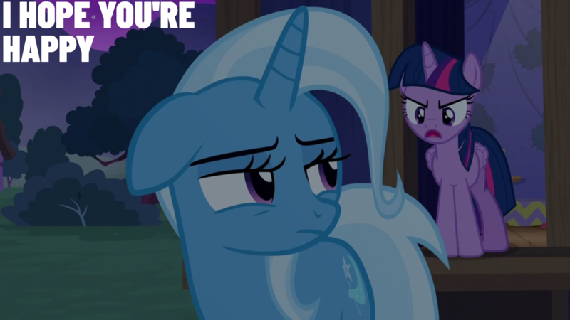 #2815252 - safe, derpibooru import, edit, edited screencap, editor:quoterific, screencap, trixie ...