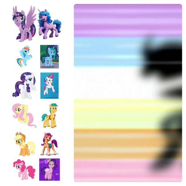 #2816356 - safe, derpibooru import, applejack, fluttershy, hitch trailblazer, izzy moonbow ...