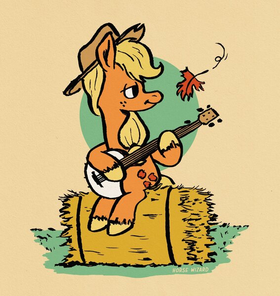 #2805802 - safe, artist:horsewizardart, derpibooru import, applejack ...