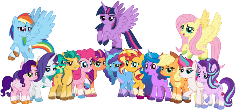 #2807470 - safe, artist:emeraldblast63, derpibooru import, applejack, fluttershy, hitch ...