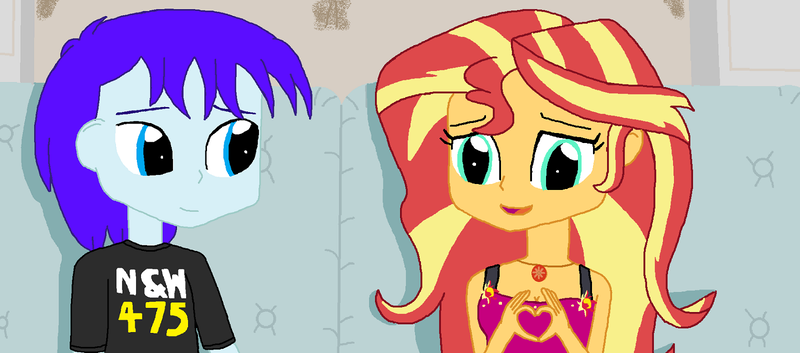 #2832841 - safe, artist:thomaszoey3000, derpibooru import, sunset ...