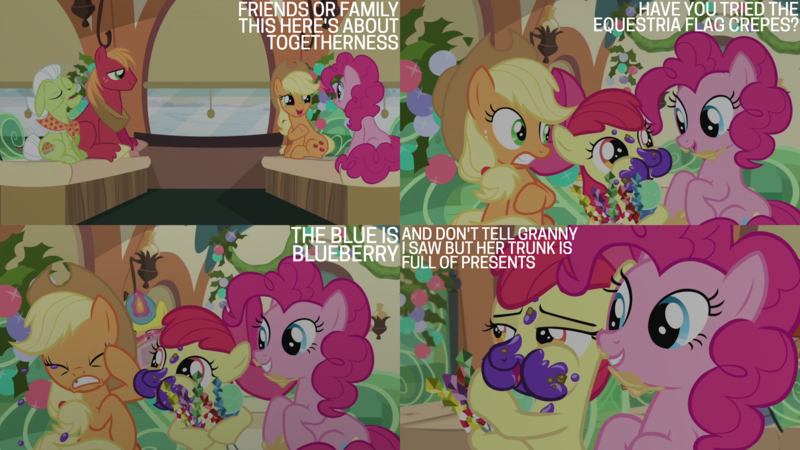 #2834951 - safe, derpibooru import, edit, edited screencap, editor:quoterific, screencap, apple ...
