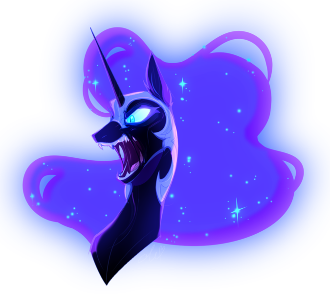 #2840084 - safe, artist:waiolet21, derpibooru import, nightmare moon ...