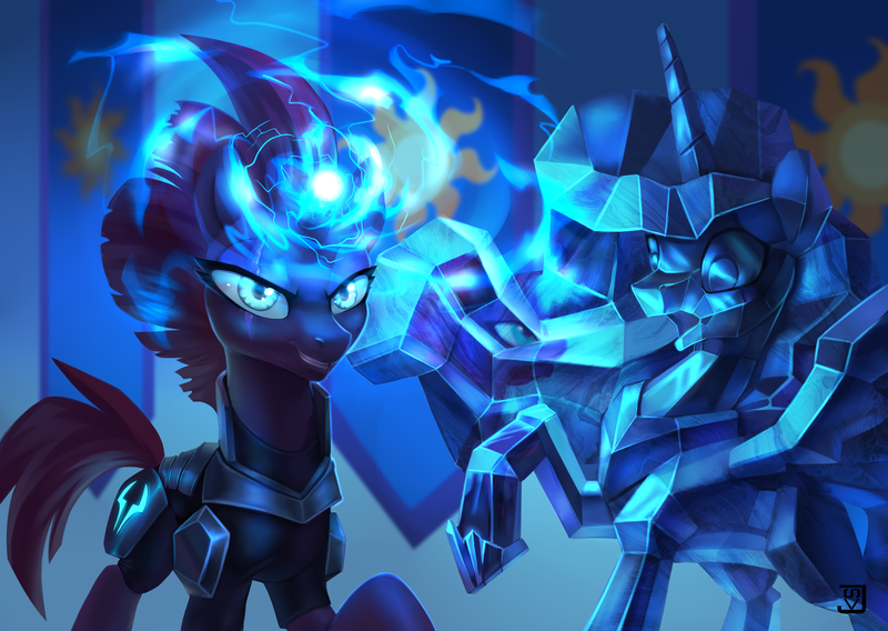 #2826819 - safe, derpibooru import, princess celestia, tempest shadow ...