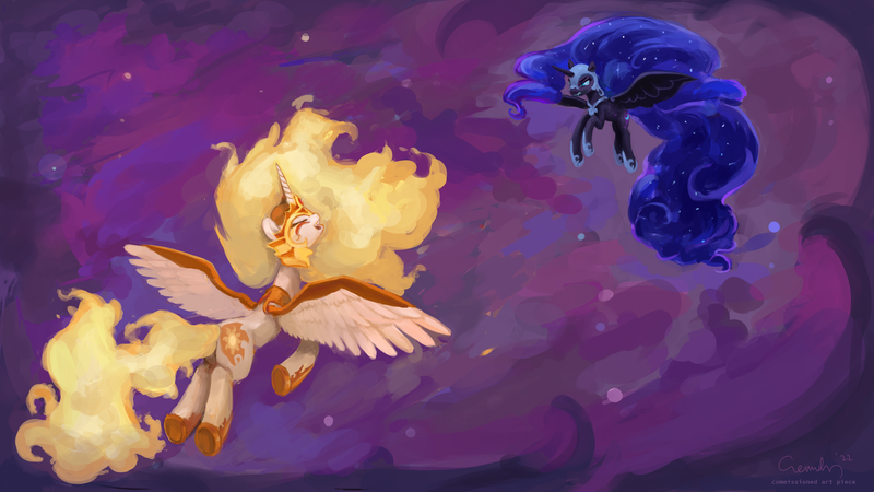 #2853200 - safe, derpibooru import, daybreaker, nightmare moon, alicorn ...