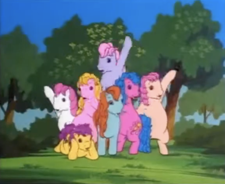 #2658849 - safe, derpibooru import, bon bon (g1), bright eyes, clover ...