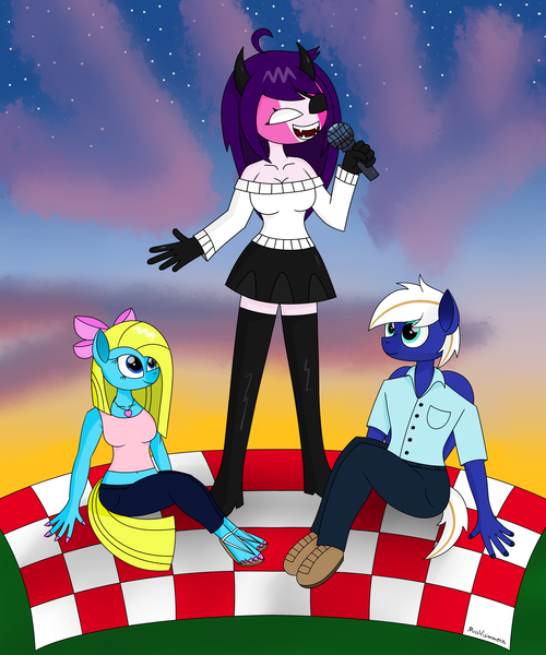 #2697573 - safe, artist:visionwing, derpibooru import, oc, oc:cuteamena, oc:electric blue, oc ...