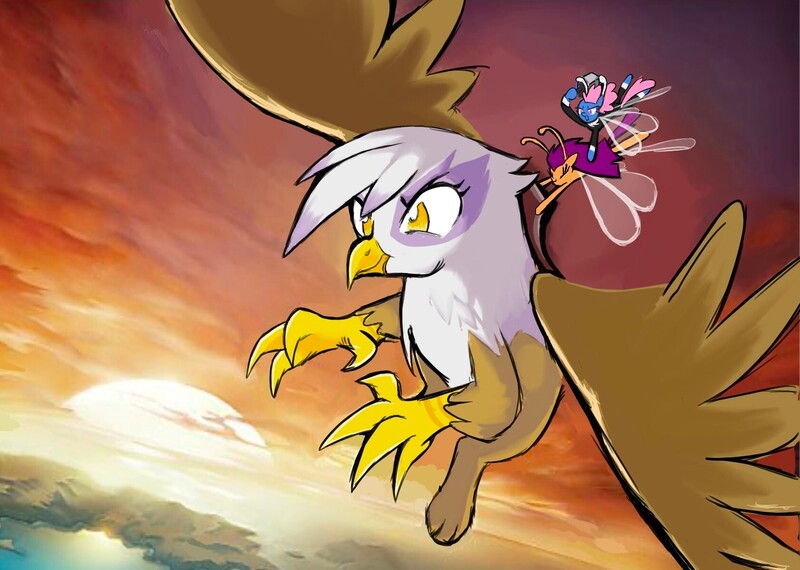 #2680991 - safe, artist:yidwags, derpibooru import, gilda, seabreeze ...