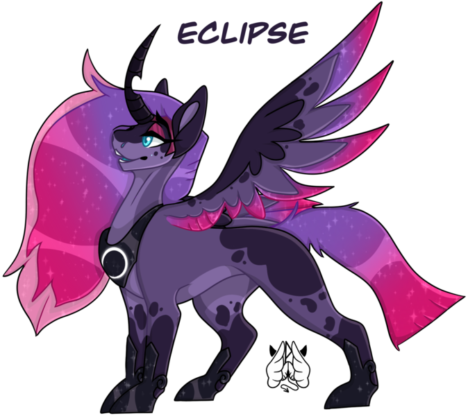 #2704239 - safe, artist:poppln, derpibooru import, oc, oc:eclipse, unofficial characters only ...