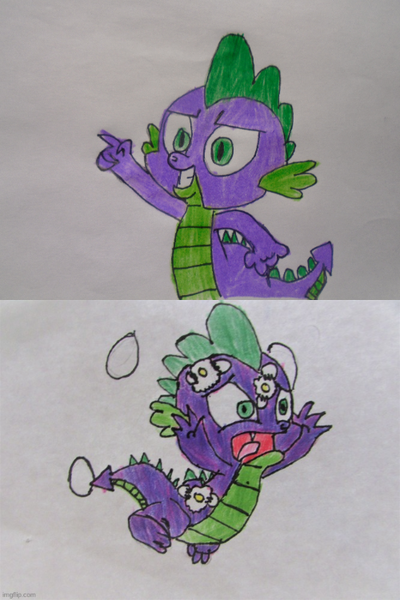 #2771508 - safe, artist:spikeabuser, spike, dragon, abuse, drawing, egg ...