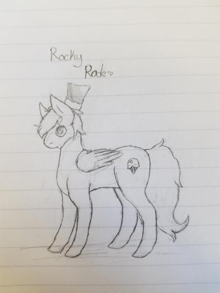 #2783099 - safe, artist:snoodle, derpibooru import, oc, oc:rockyroadic, pegasus, pony, cute, hat ...