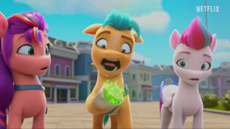 #2790182 - safe, derpibooru import, screencap, hitch trailblazer, sunny starscout, zipp storm ...