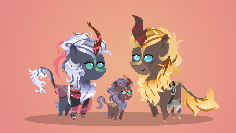 #2791229 - artist needed, source needed, safe, derpibooru import, oc, kirin, pony, family, image ...