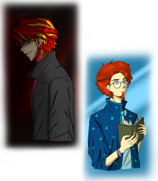 #2798421 - safe, artist:daazzlin, derpibooru import, sunburst, sunset ...