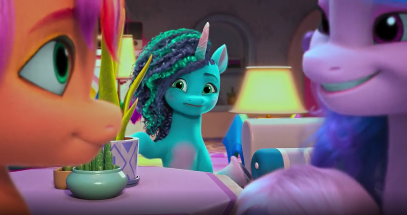 #2799485 - safe, derpibooru import, screencap, izzy moonbow, sunny starscout, my little pony ...