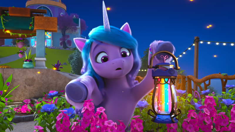 #2800773 - safe, derpibooru import, screencap, izzy moonbow, pony, unicorn, g5, my little pony ...