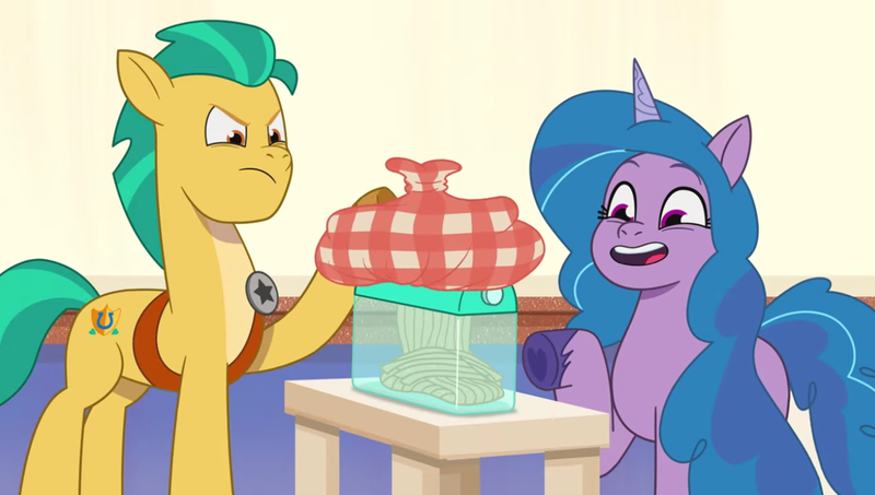 #2801144 - safe, derpibooru import, screencap, hitch trailblazer, izzy ...