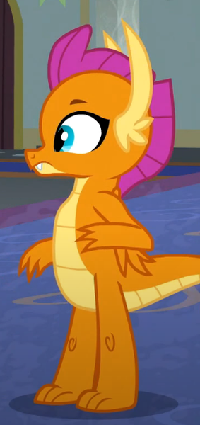 #2786053 - safe, derpibooru import, screencap, smolder, dragon, school ...