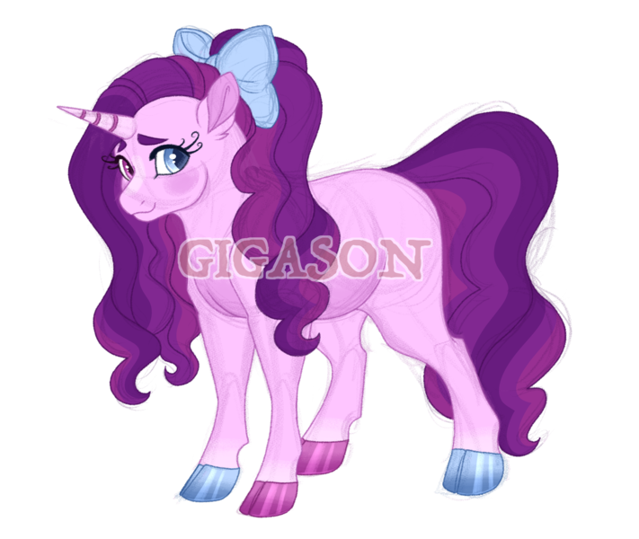 #2786480 - safe, artist:gigason, derpibooru import, oc, oc:sugar cookie, pony, unicorn, bow ...