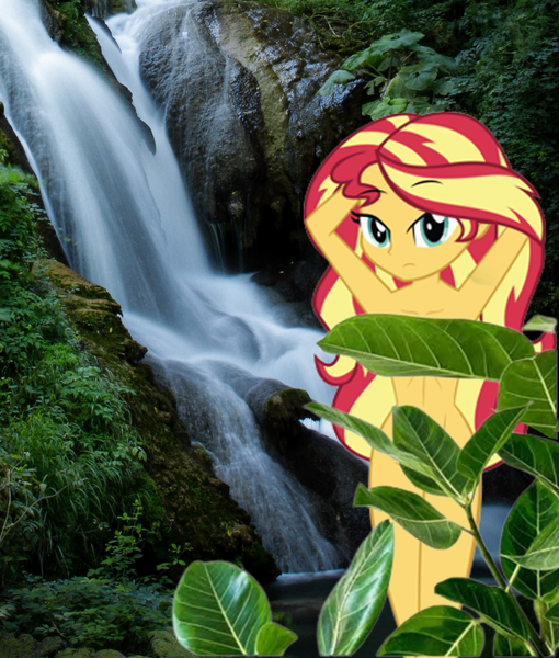 #2863041 - suggestive, anonymous artist, derpibooru import, sunset shimmer, equestria girls ...