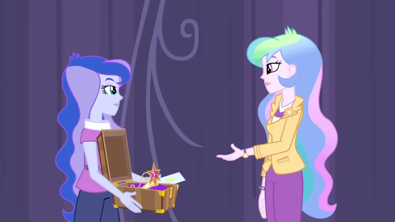 #2869387 - safe, derpibooru import, screencap, princess celestia, princess luna, human ...