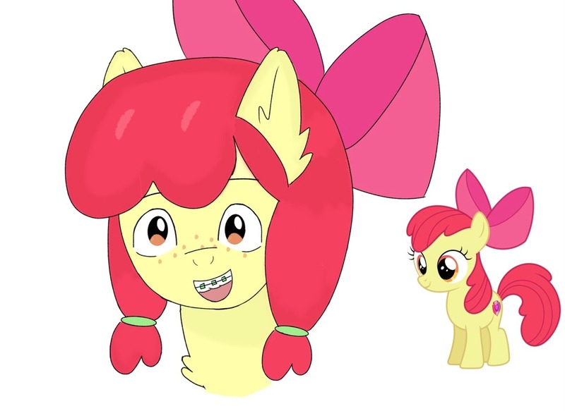 #2873928 - safe, artist:jellyjam, derpibooru import, apple bloom, earth ...