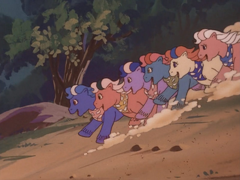 #2875304 - safe, derpibooru import, screencap, 4-speed, salty (g1), slugger, steamer (g1), tex ...