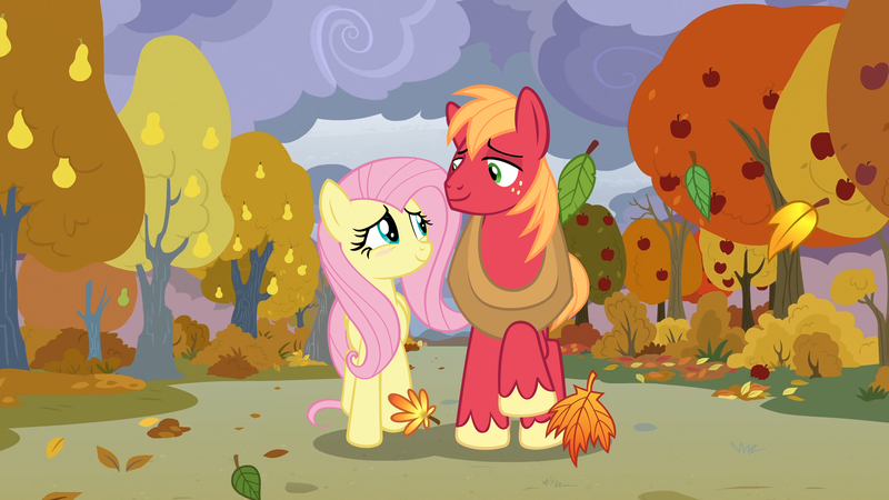 #2877435 - safe, derpibooru import, edit, edited screencap, screencap, big macintosh, fluttershy ...