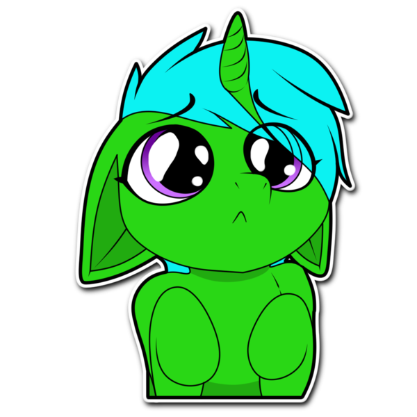 #2878221 - safe, artist:furrysticker, derpibooru import, oc, oc:green ...