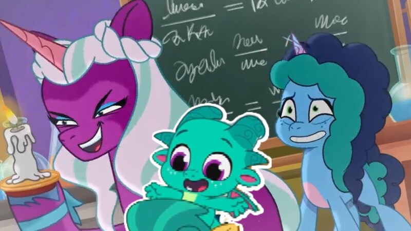 #2878902 - safe, derpibooru import, edit, edited screencap, screencap, hitch trailblazer, sparky ...