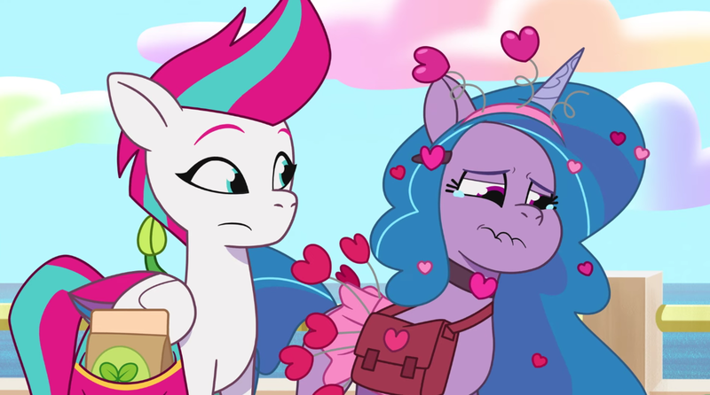 #2879185 - safe, derpibooru import, screencap, izzy moonbow, zipp storm ...