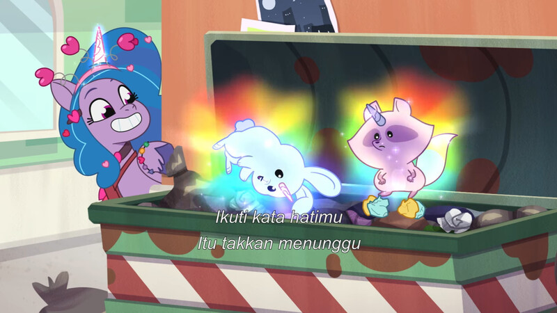 #2879887 - safe, derpibooru import, screencap, izzy moonbow, bunnycorn ...