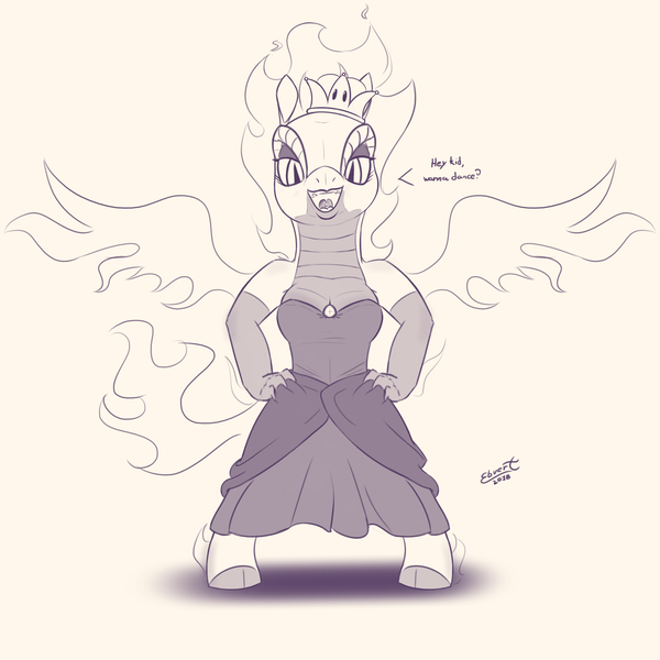 2879903 Safe Artistebvert Derpibooru Import Anthro Dragon Hybrid Longma Thems