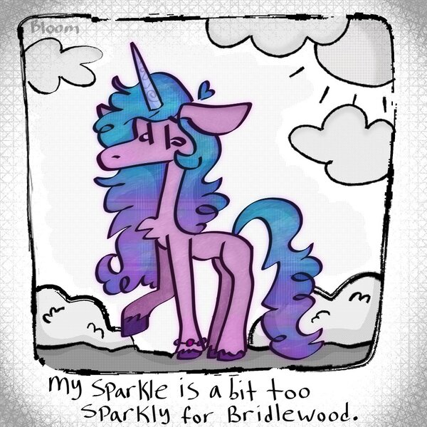 #2882167 - safe, artist:bloommoonbeam, derpibooru import, izzy moonbow ...