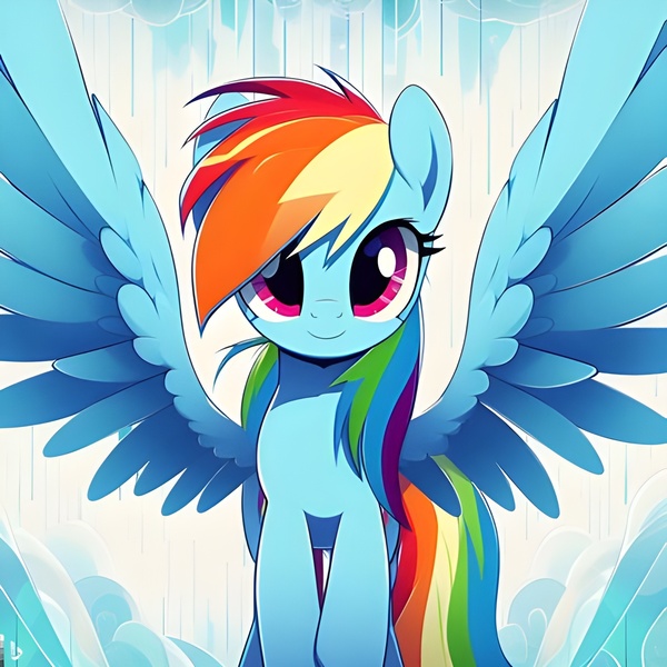 #3063772 - safe, derpibooru import, machine learning generated, rainbow ...