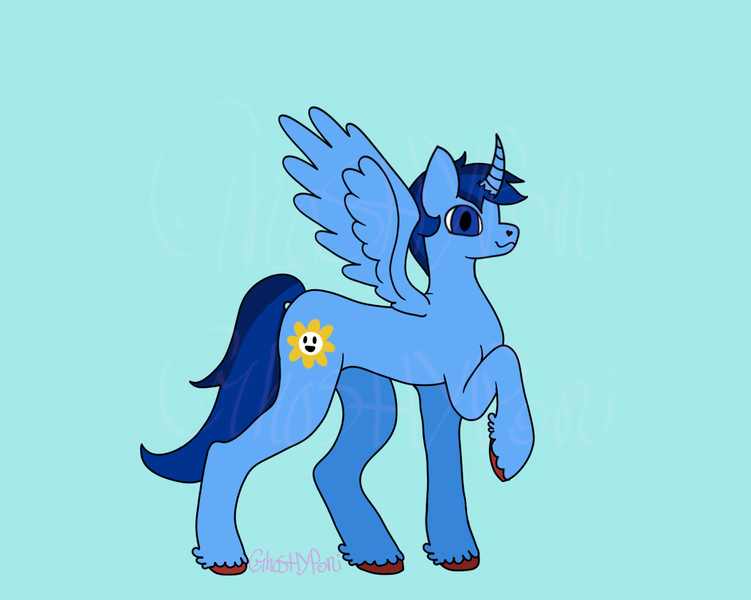 #3073690 - artist needed, source needed, safe, derpibooru import, oc, oc:blue thunder, alicorn ...