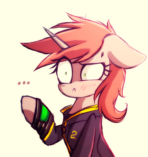 #3075661 - safe, artist:mirtash, edit, oc, oc:littlepip, unofficial characters only, pony ...